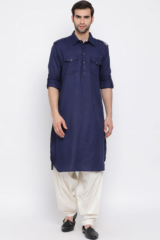 Collar Pathani Suit For Men